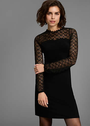 Laura Scott Lace Detail Mini Dress | Freemans