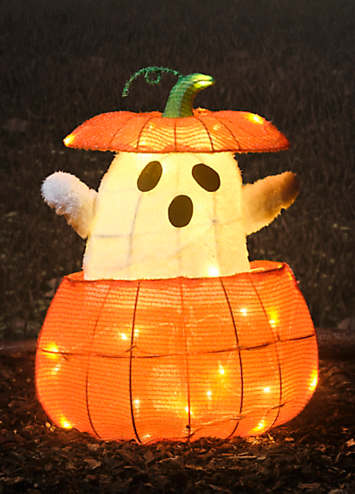 Lights4Fun Lights 4 Fun Animated Ghost In Pumpkin Light Up Figre | Freemans