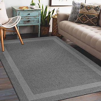 Likewise Rugs & Matting Duo Weave Border Indoor/Outdoor Rug | Freemans