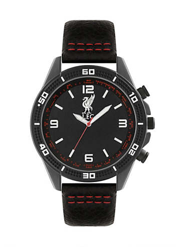 Liverpool FC Official Men’s Dark Grey Sports Strap Watch | Freemans