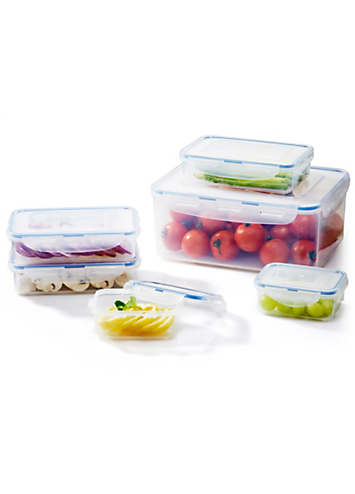 LocknLock 6 Piece Rectangular Food Container Set | Freemans
