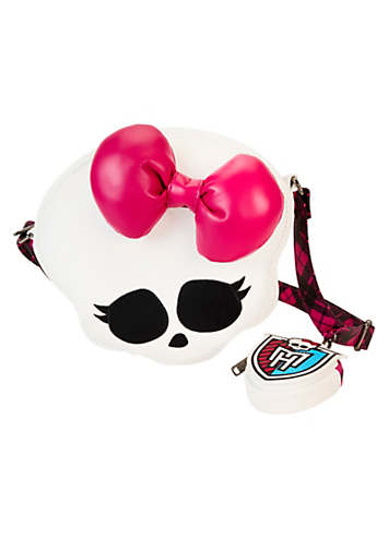 Loungefly Monster High Skullette Figural Crossbody with Coin Bag | Freemans