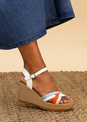 Lunar Imogen White Sandals | Freemans