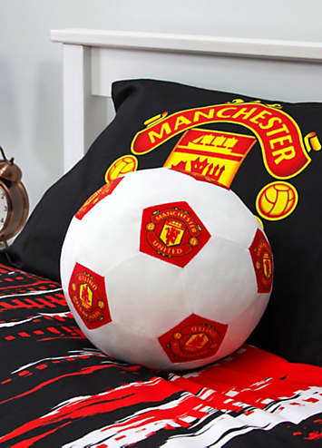 Manchester United FC 3D Ball Shaped Cushion | Freemans