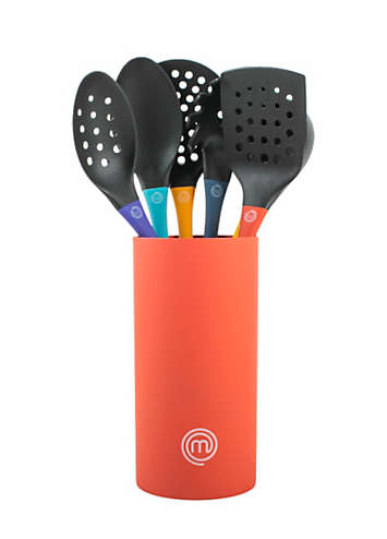 Masterchef 6 Piece Coloured Utensil Set with Holder | Freemans
