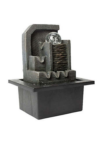 Menkind Wellbeing Aztec Water Fountain with Spinning Ball | Freemans