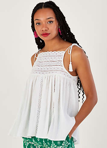 Monsoon Halter High Neck Detail Cami | Freemans