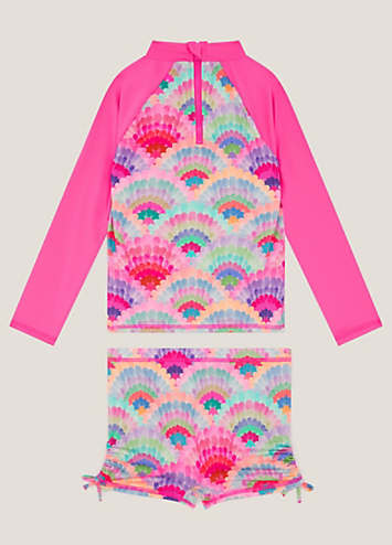 Monsoon Kids Rainbow Shells UPF50+ Swimsuit Set | Freemans
