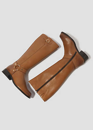 Monsoon Leyla Leather Knee High Boots | Freemans