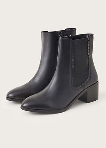 Monsoon Scallop Leather Chelsea Boots | Freemans