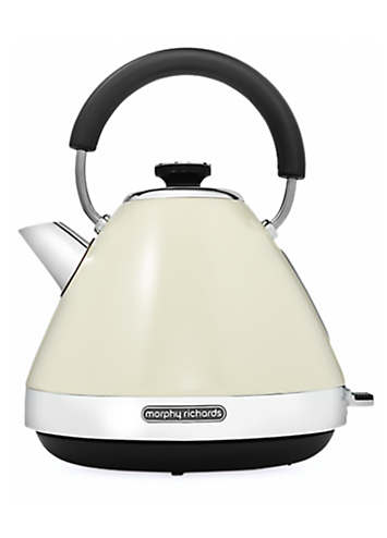 Morphy Richards Venture Cream Pyramid Kettle - 100132 | Freemans