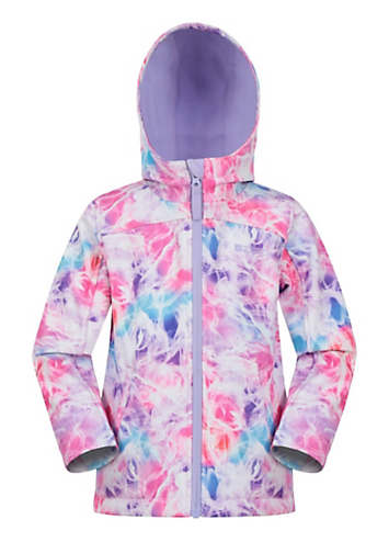 Mountain Warehouse Girls Patterned Water Resistant Soft Shell Jacket ...