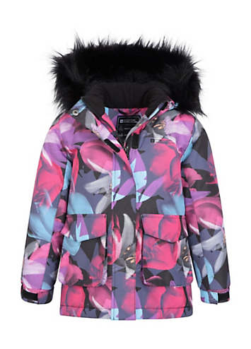 Mountain Warehouse Kids Ranger Floral Waterproof Jacket | Freemans
