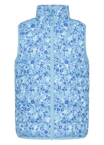 Mountain Warehouse Kids Rocko Floral Padded Gilet | Freemans