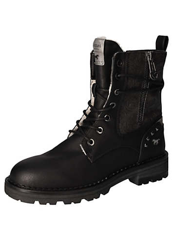 Mustang Block Heel Patterned Boots | Freemans