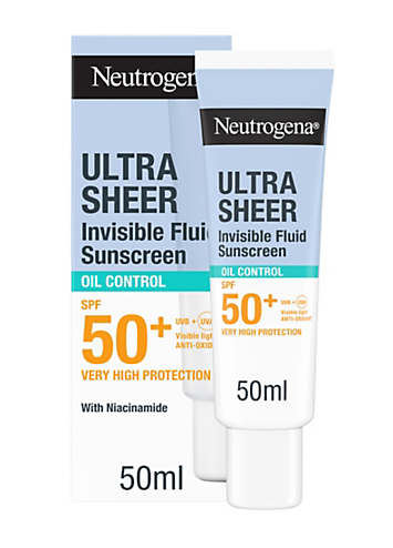 Neutrogena Ultra Sheer Invisible Fluid Oil Control SPF50 50ml | Freemans
