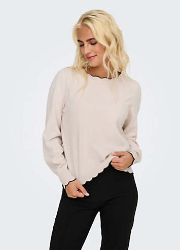 Only Ama Life Wavy Hem Jumper | Freemans