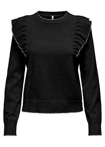 Only Lama Life Ruffle Shoulder Jumper | Freemans