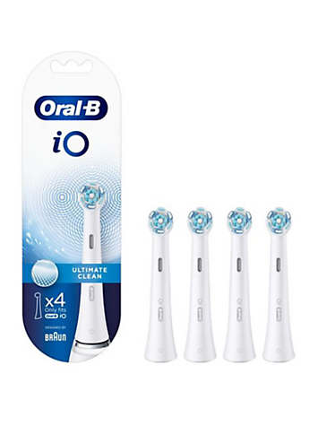 Oral-B iO Ultimate Clean White 4ct Refill Heads | Freemans