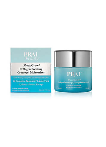 PRAI MenoGlow® Collagen Boosting Cremegel Moisturiser 50ml | Freemans