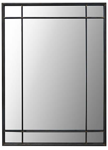Pacific Lifestyle Antique Bronze Metal Rectangular Wall Mirror | Freemans