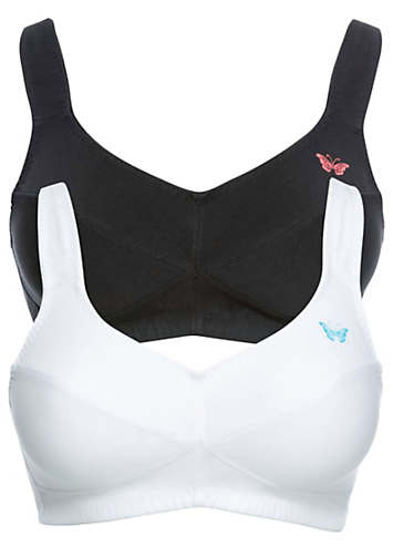 Pack of 2 Non-Wired Bras by bonprix | Freemans