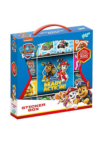 Paw Patrol Large Sticker Box craft set | Freemans