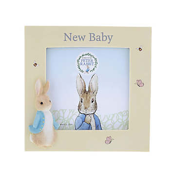 Peter Rabbit Beatrix Potter New Baby Photo Frame | Freemans
