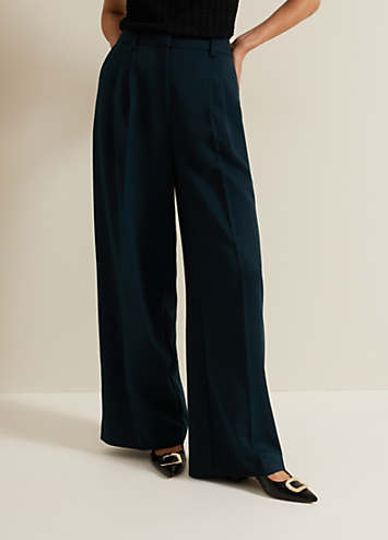 Phase Eight Arabella Pleat Wide Leg Trousers | Freemans