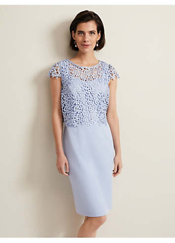 Phase Eight Daisy Lace Double Layer Dress | Freemans