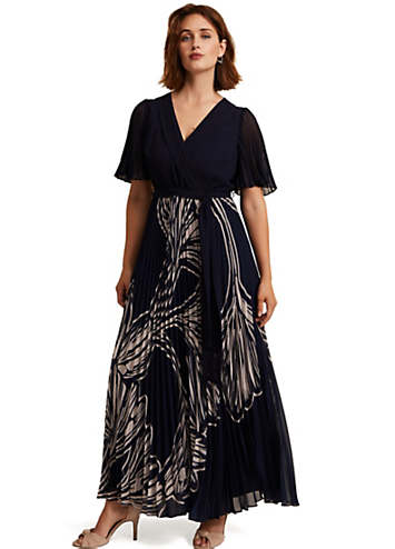 Phase Eight Floral Print Pleated Midi Dress | Freemans