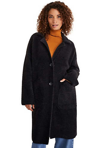 Phase Eight Floressa Fluffy Knit Coat | Freemans