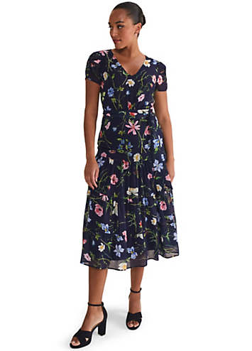 Phase Eight Lola Floral Tiered Midi Dress | Freemans
