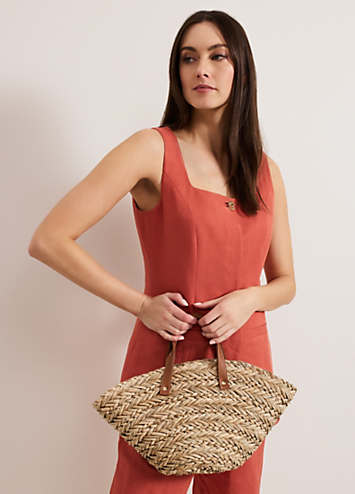 Phase Eight Mini Straw Tote Bag | Freemans