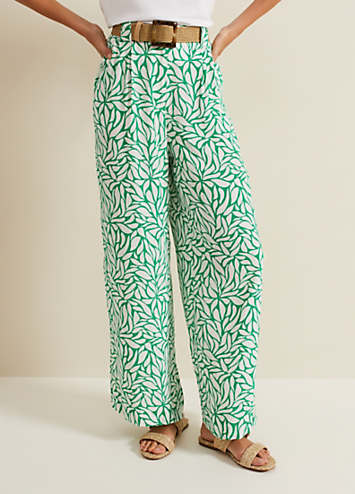 Phase Eight Nylah Printed Wide Leg Trousers | Freemans