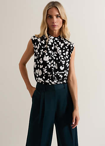 Phase Eight Polly Printed Twist Neck Top | Freemans