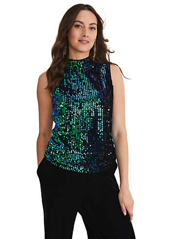 Phase Eight Tasha Sequin Top | Freemans