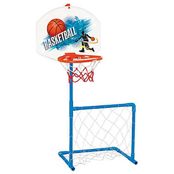 Pilsan 2 in 1 Football Goal & Basketball Hoop Set | Freemans