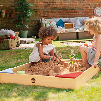 Plum® Junior Wooden Teal Sand Pit | Freemans