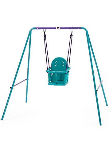 Plum 2-in-1 Swing Set - Purple/Teal | Freemans