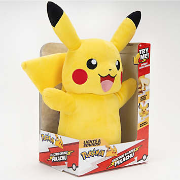 Pokemon Electric Charge Pikachu Feature Plush | Freemans