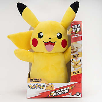 Pokemon Feature Plush - Electric Charge Pikachu | Freemans