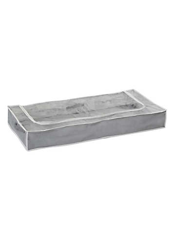 Premier Housewares Grey with White Trim Underbed Window Storage Bag ...