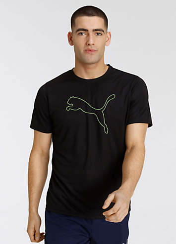 Puma Cat Logo Outline on The Front Training Shirt | Freemans