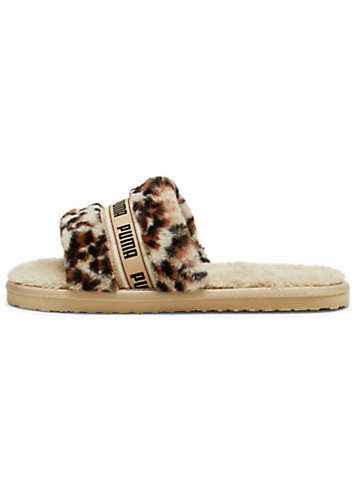 Puma Fluffy Bathing Sliders | Freemans