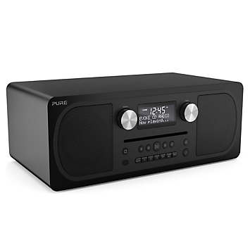 Pure Evoke C-D6 CD Player & DAB+ radio with Bluetooth - Black | Freemans