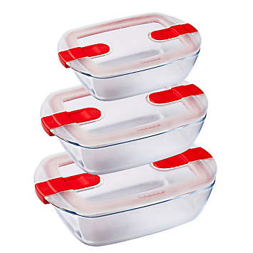 Pyrex Cook&Heat Rectangle Roaster Set | Freemans