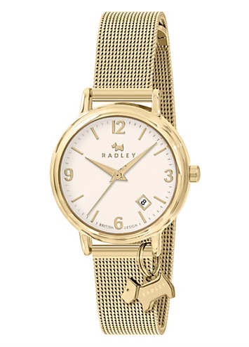 Radley London Gold Plated Mesh Strap Watch | Freemans