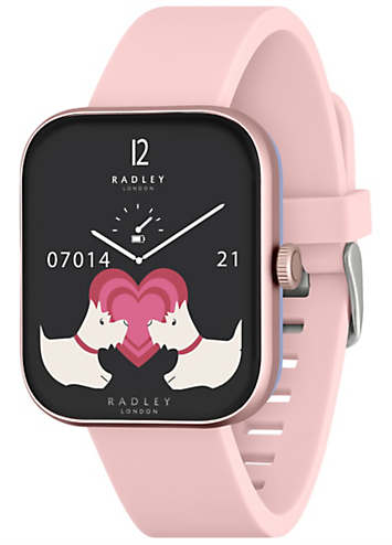 Radley London Series 32 Pink Silicone Strap Smart Watch | Freemans