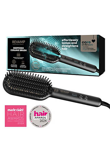 Revamp Deepform Ceramic Straightening Hot Brush | Freemans